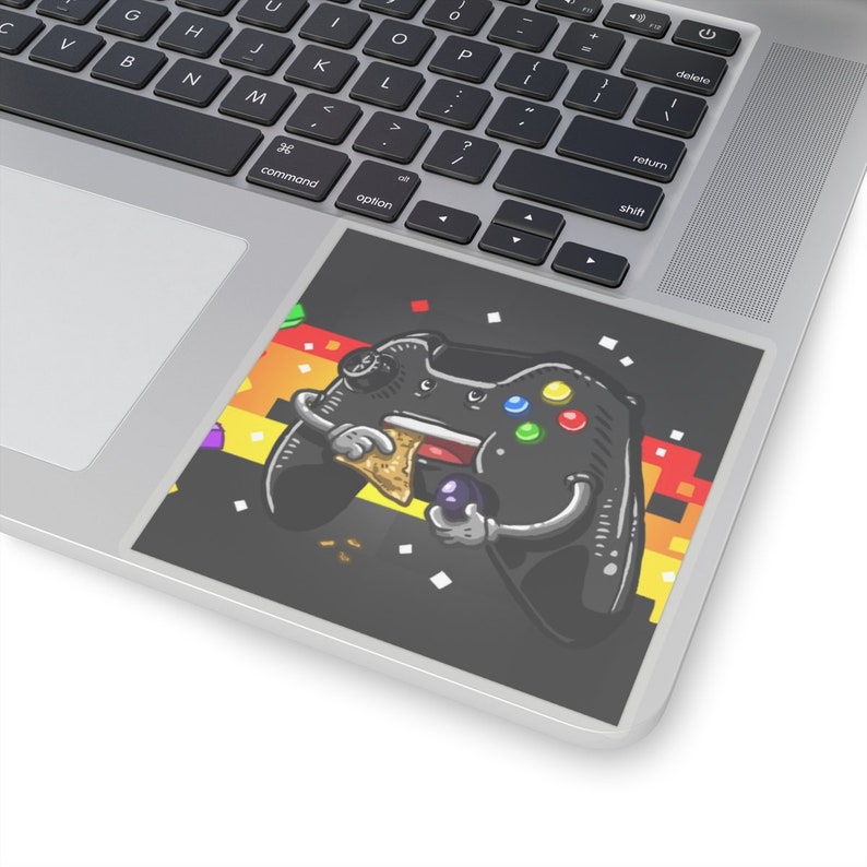 Controller Eating Themed Kiss-cut Stickers - Etsy