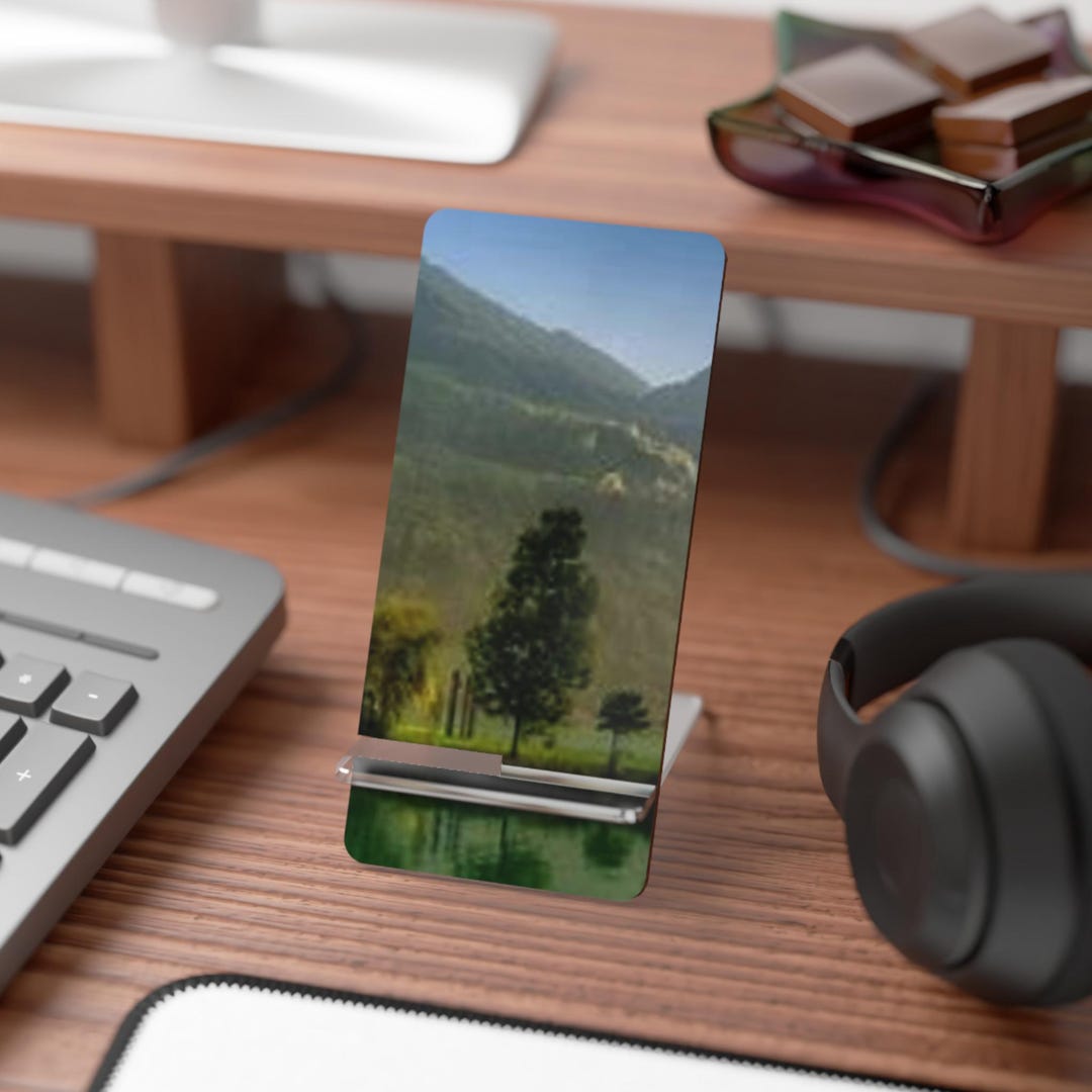 Tranquil Nature Themed Mobile Display Stand for Smartphones ...
