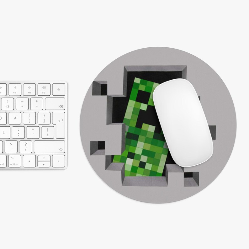 Peeking Creeper Themed Mouse Pad - Etsy
