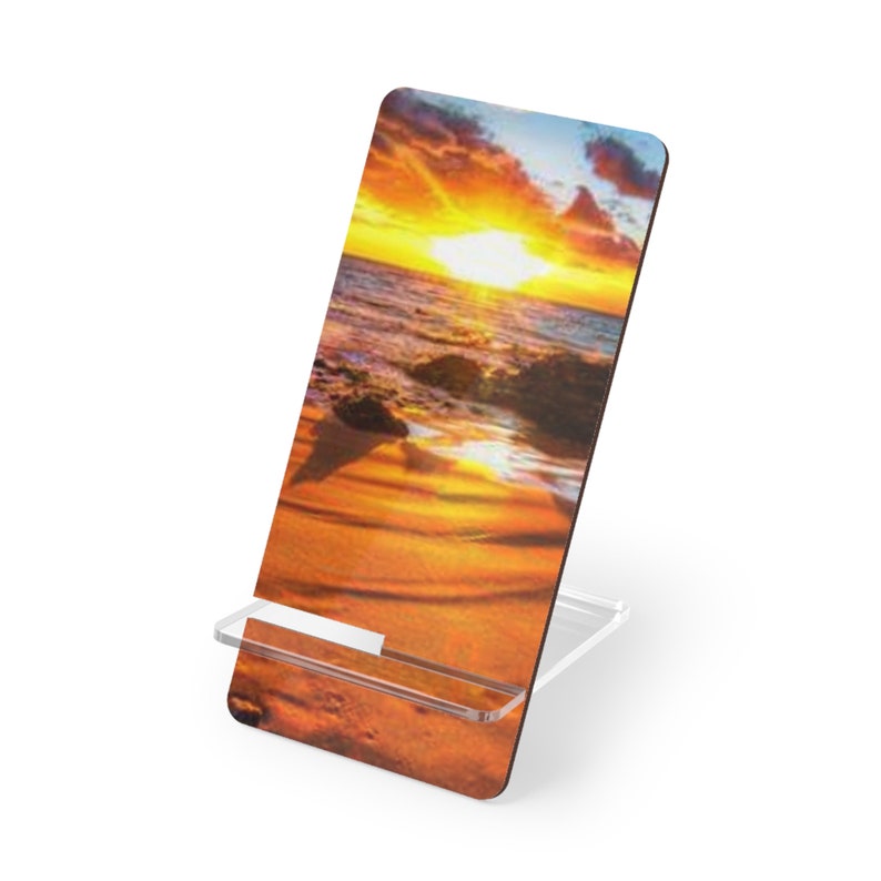 Beach Sunset Themed Mobile Display Stand for Smartphones - Etsy