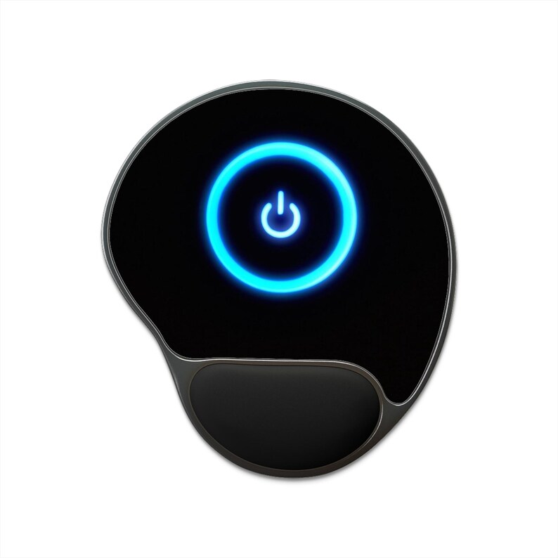 Power Button Themed Mouse Pad With Wrist Rest - Etsy