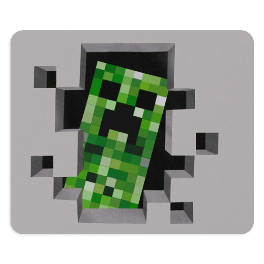 Peeking Creeper Themed Mouse Pad - Etsy
