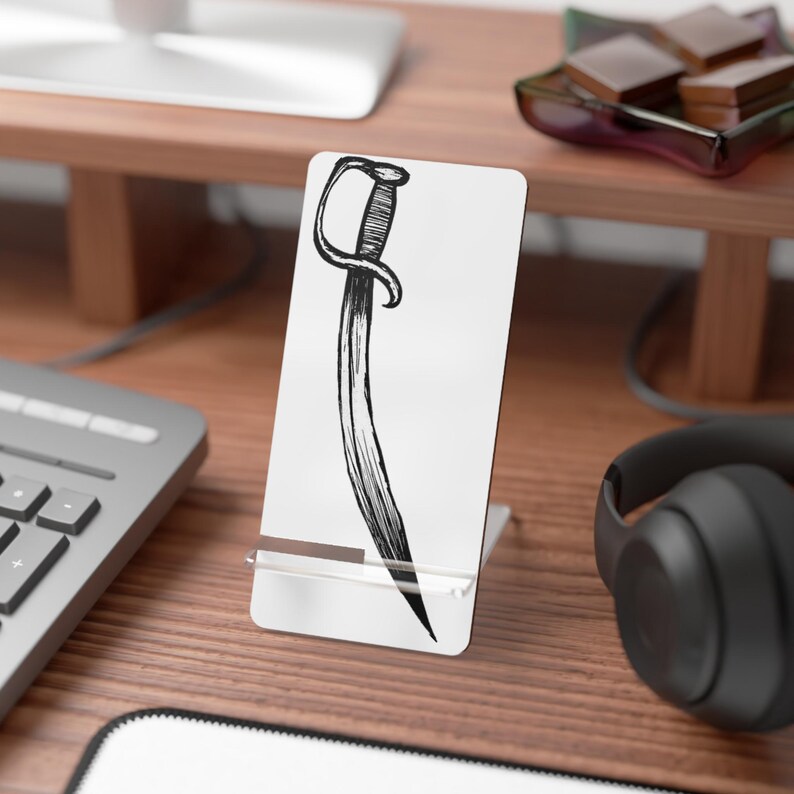 Cutlass (pirate Sword) Themed Mobile Display Stand for Smartphones - Etsy