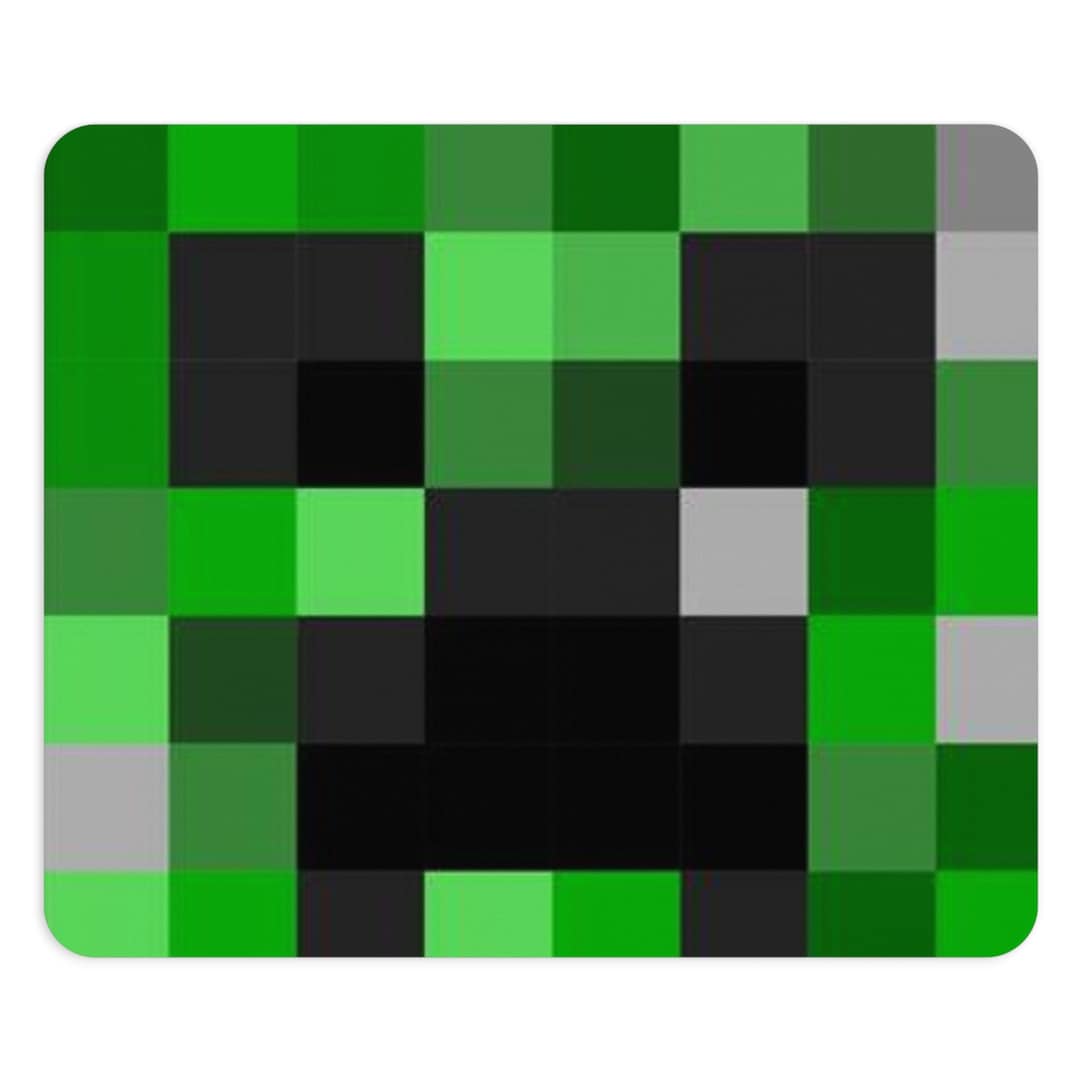 Minecraft Creeper Face Themed Mouse Pad - Etsy
