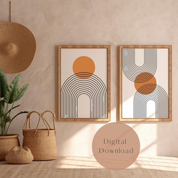 Boho Printable Wall Art - Etsy