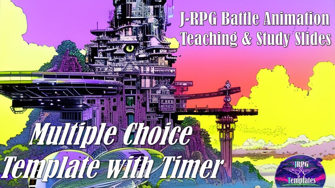J-RPG Style Multiple Choice Teaching & Study Powerpoint Template - Etsy