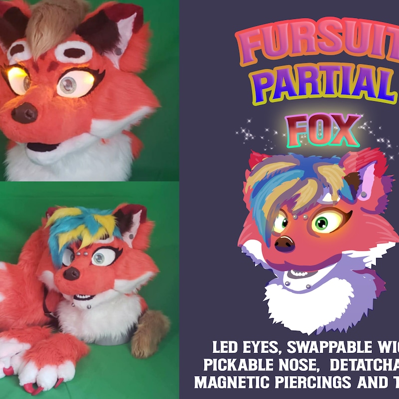 Lavafox Fursuit - Etsy