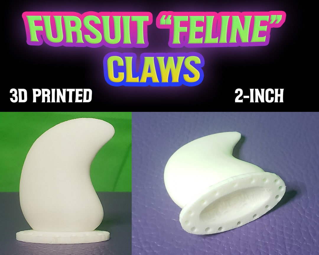 Fursuit "feline" Claws - 2 Inch - Etsy