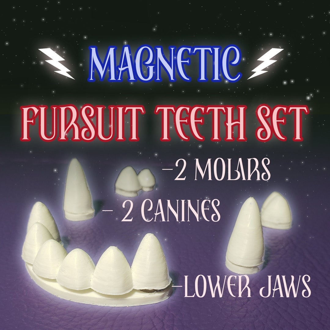 Magnetic Fursuit Teeth Set - Etsy