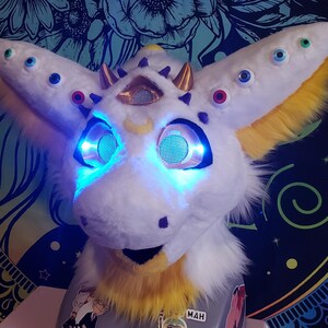 Fursuit Partial -three-eyed "biblically Accurate" ANGEL DRAGON- *LED ...