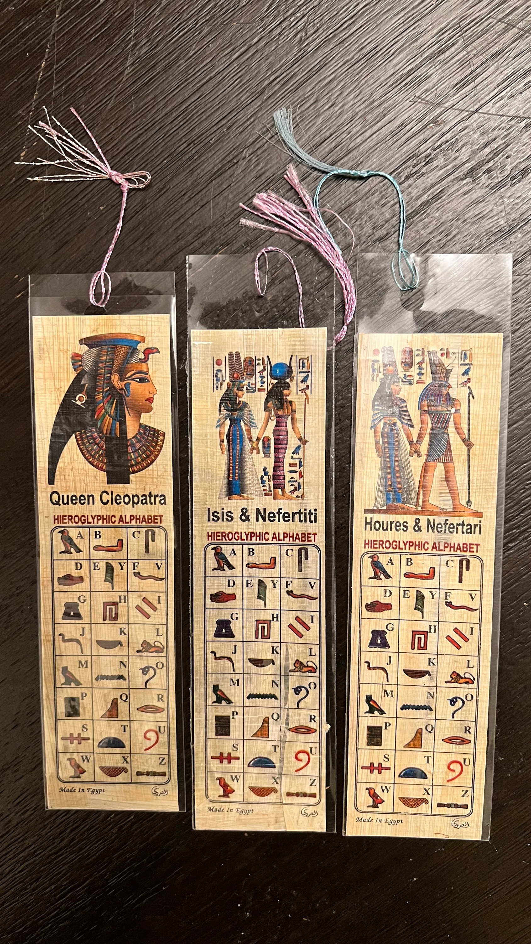 Pharaonic Ancient Egyptian Bookmarks - Handmade in Egypt on Papyrus ...