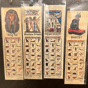 Pharaonic Ancient Egyptian Bookmarks - Handmade in Egypt on Papyrus ...