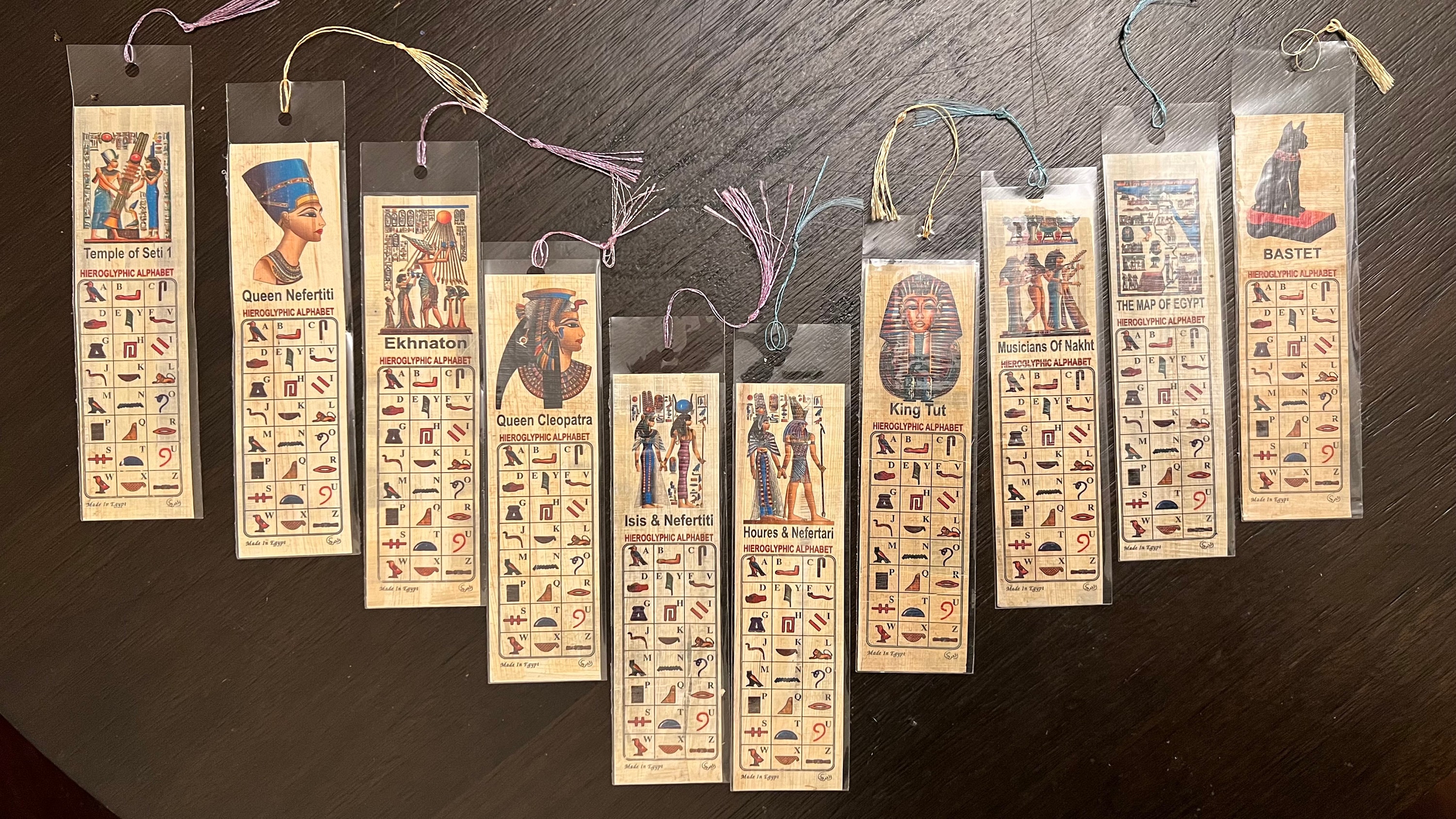 Pharaonic Ancient Egyptian Bookmarks - Handmade in Egypt on Papyrus ...