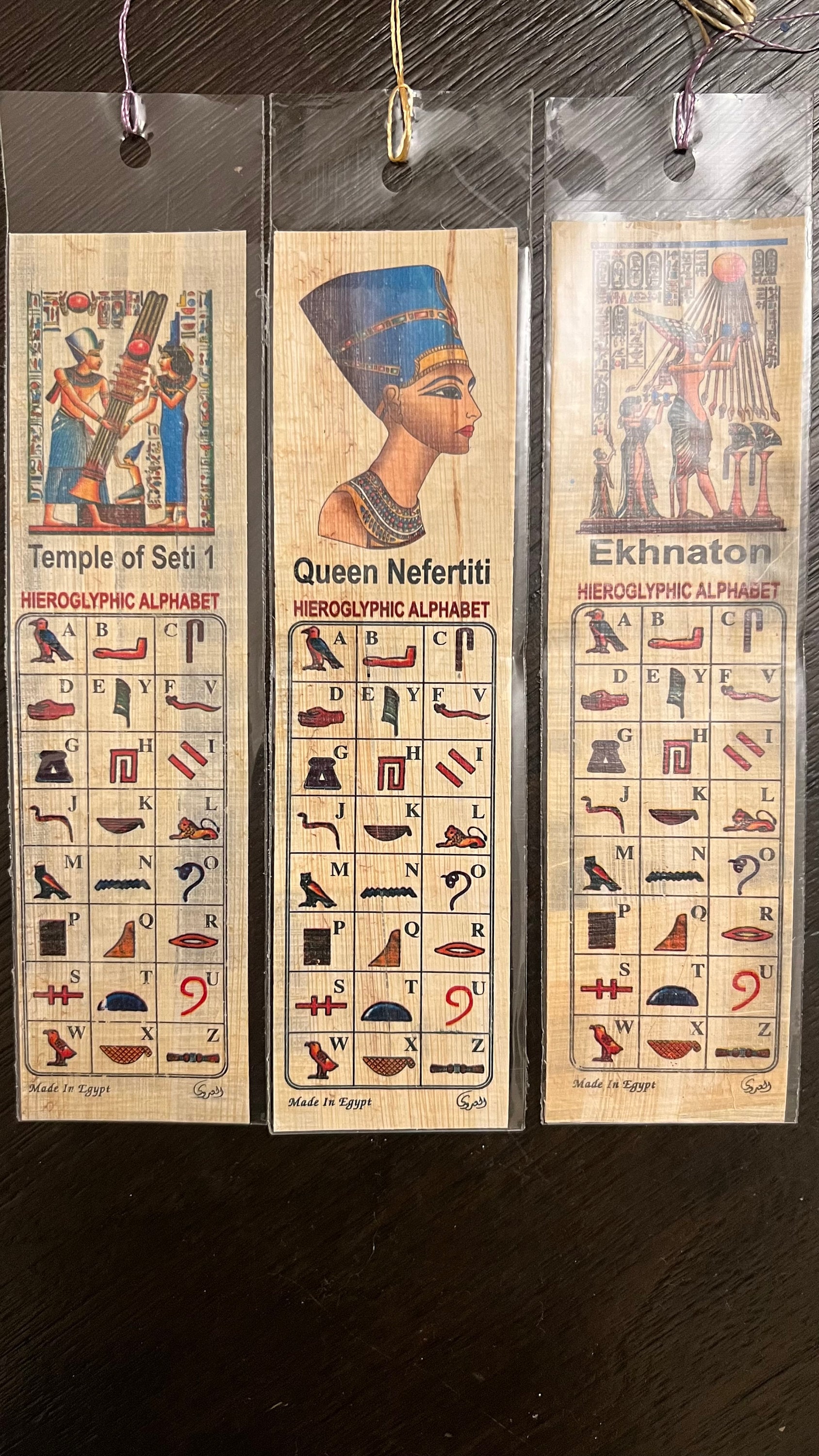 Pharaonic Ancient Egyptian Bookmarks - Handmade in Egypt on Papyrus ...