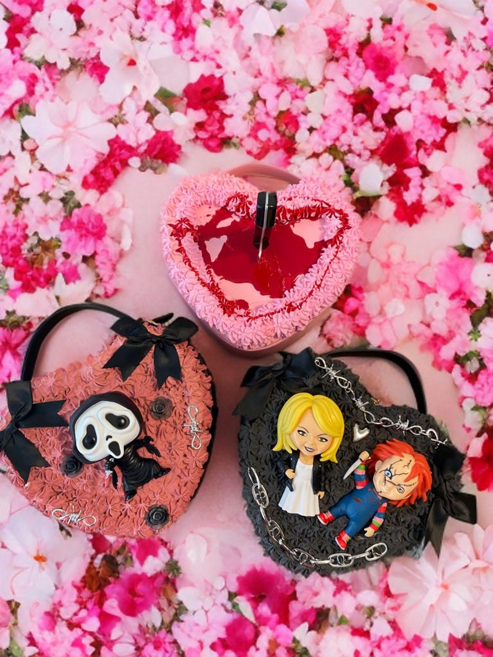 Stabbed Through the Heart Cake Purse in Pink - Etsy