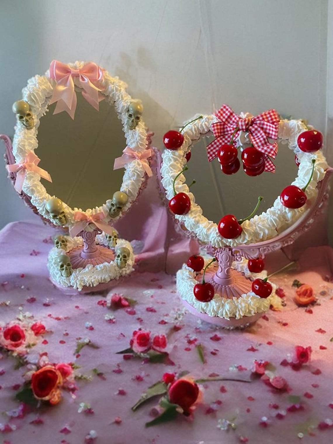 Cherry Bomb Cake Vanity Mirror - Etsy