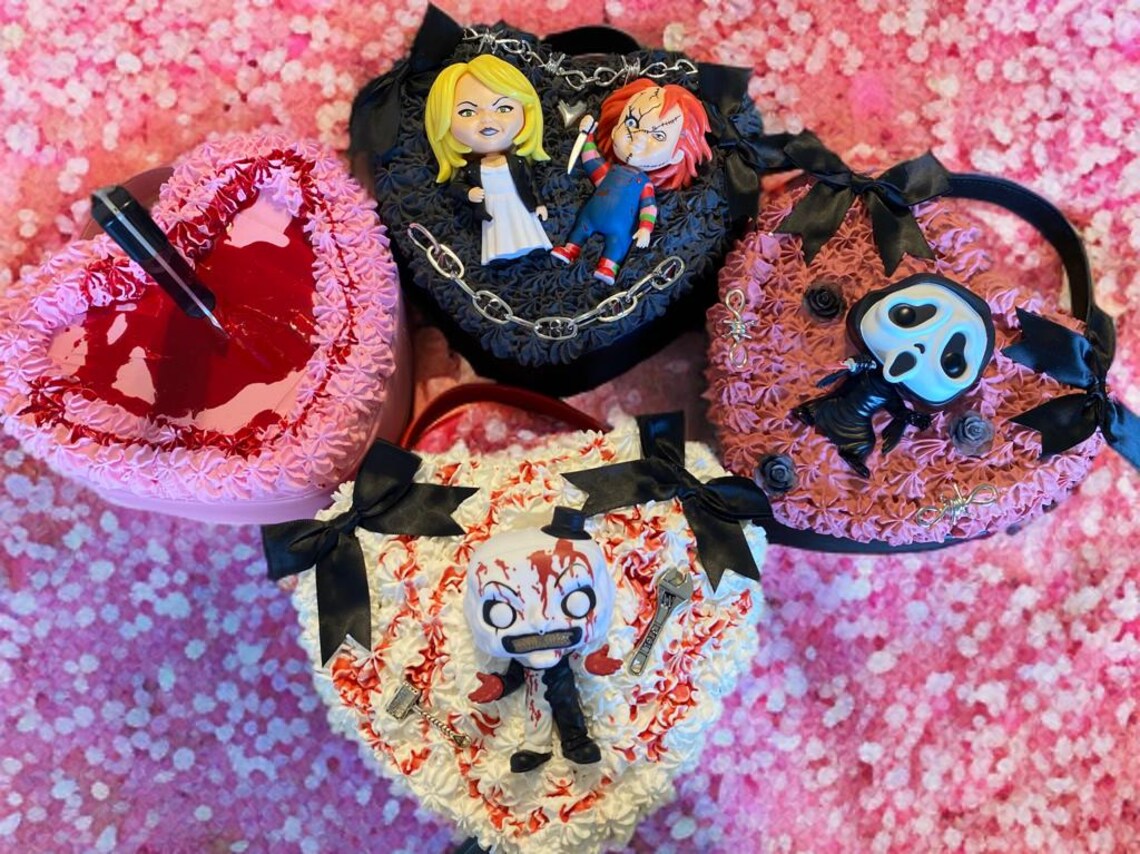 Stabbed Through the Heart Cake Purse in Pink - Etsy