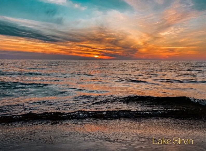 Lake Michigan Sunset - Digital Download - Etsy
