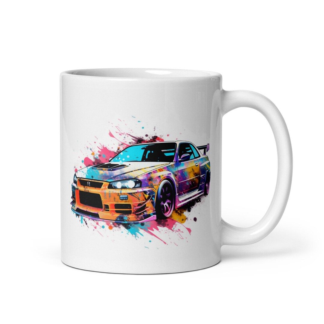 Nissan Skyline Mug R34 GTR JDM Car Car Gifts Japanese - Etsy