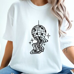 Retro Melting Disco Ball Digital Design / PNG - Etsy