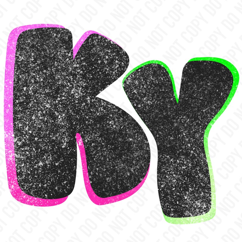 Neon KY State Digital Design / PNG - Etsy