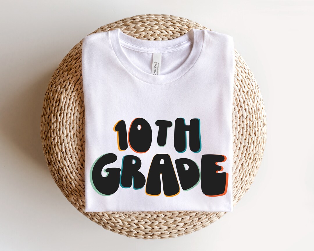 Colorful 10th Grade Digital Design / PNG - Etsy