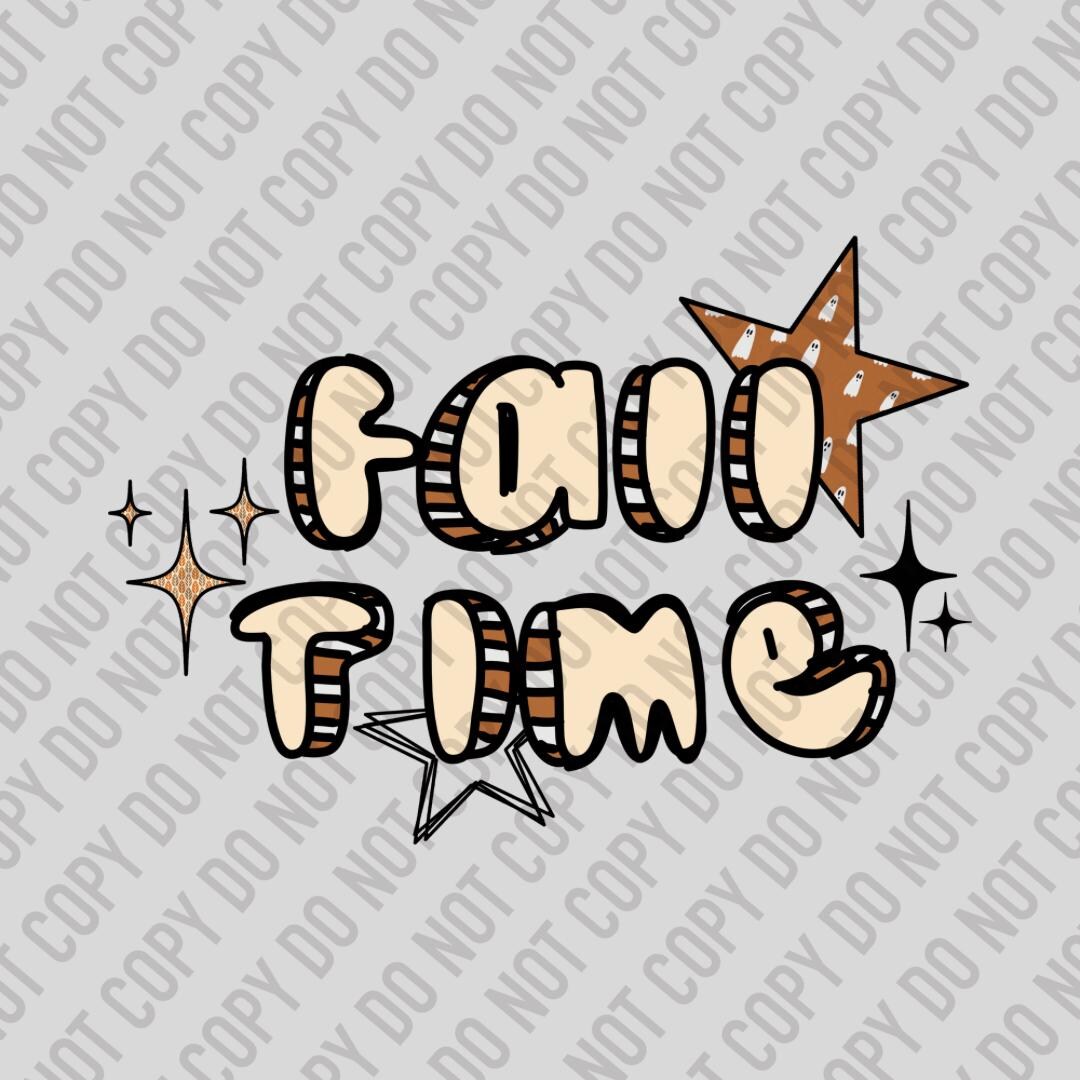 Doodle Fall Time Digital Design / PNG - Etsy