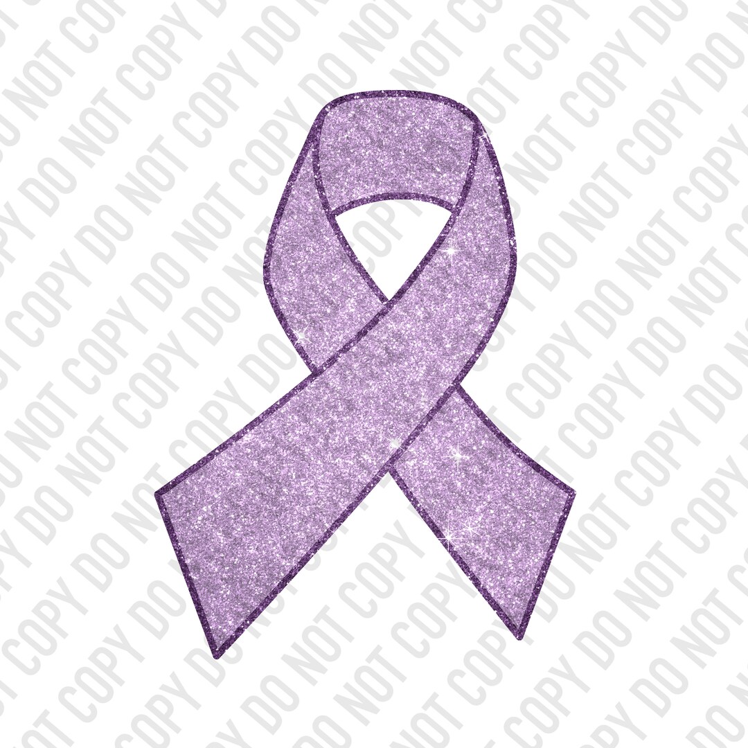 Glitter All Cancer Ribbon Design / PNG - Etsy