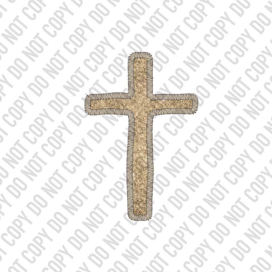 Patch Glitter Cross Design / PNG - Etsy