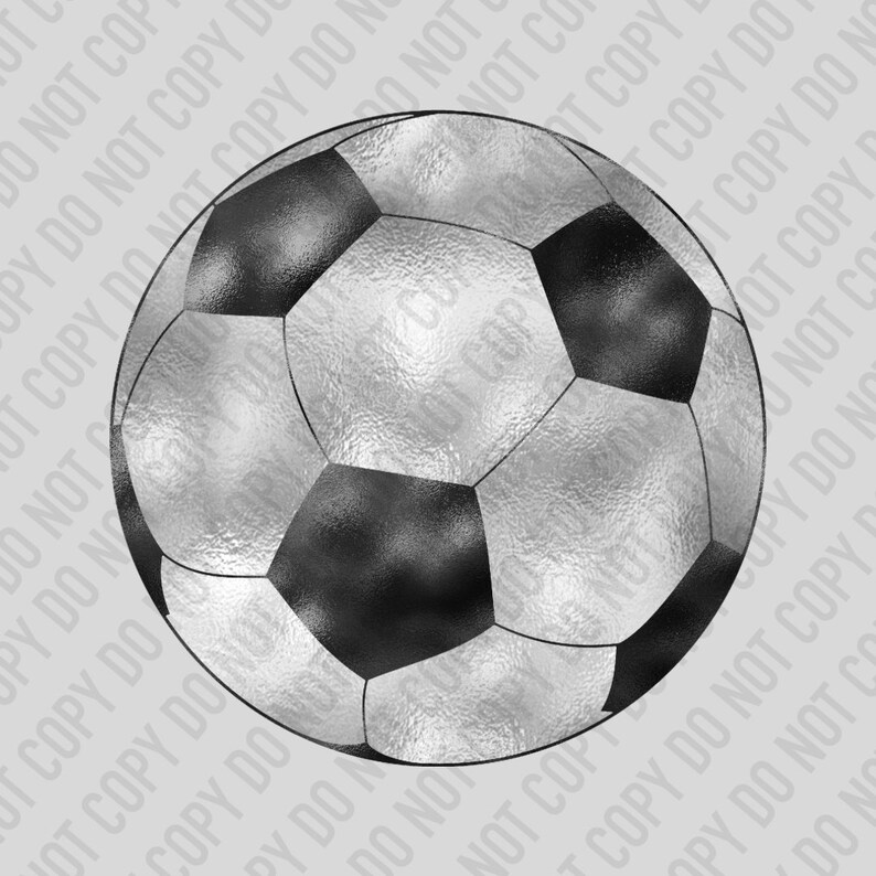 Faux Foil Soccer Ball Digital Design / PNG - Etsy