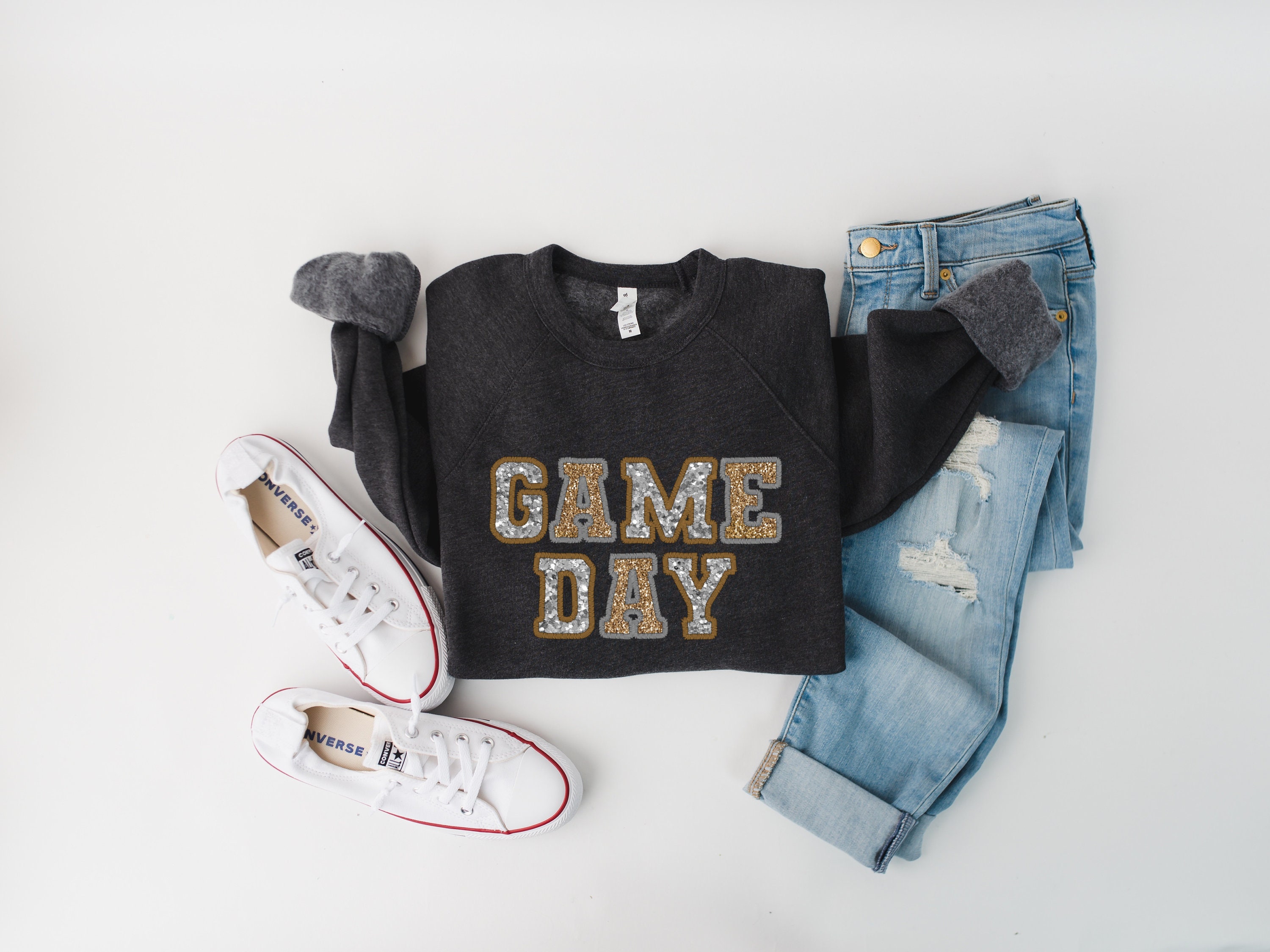 Patch Glitter Game Day Digital Design / PNG - Etsy