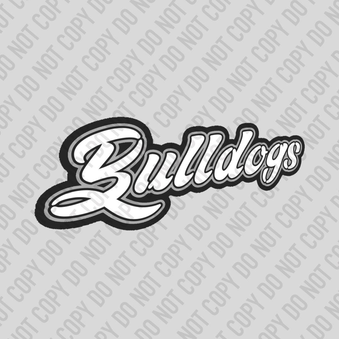 Cursive Bulldogs Digital Design / PNG - Etsy
