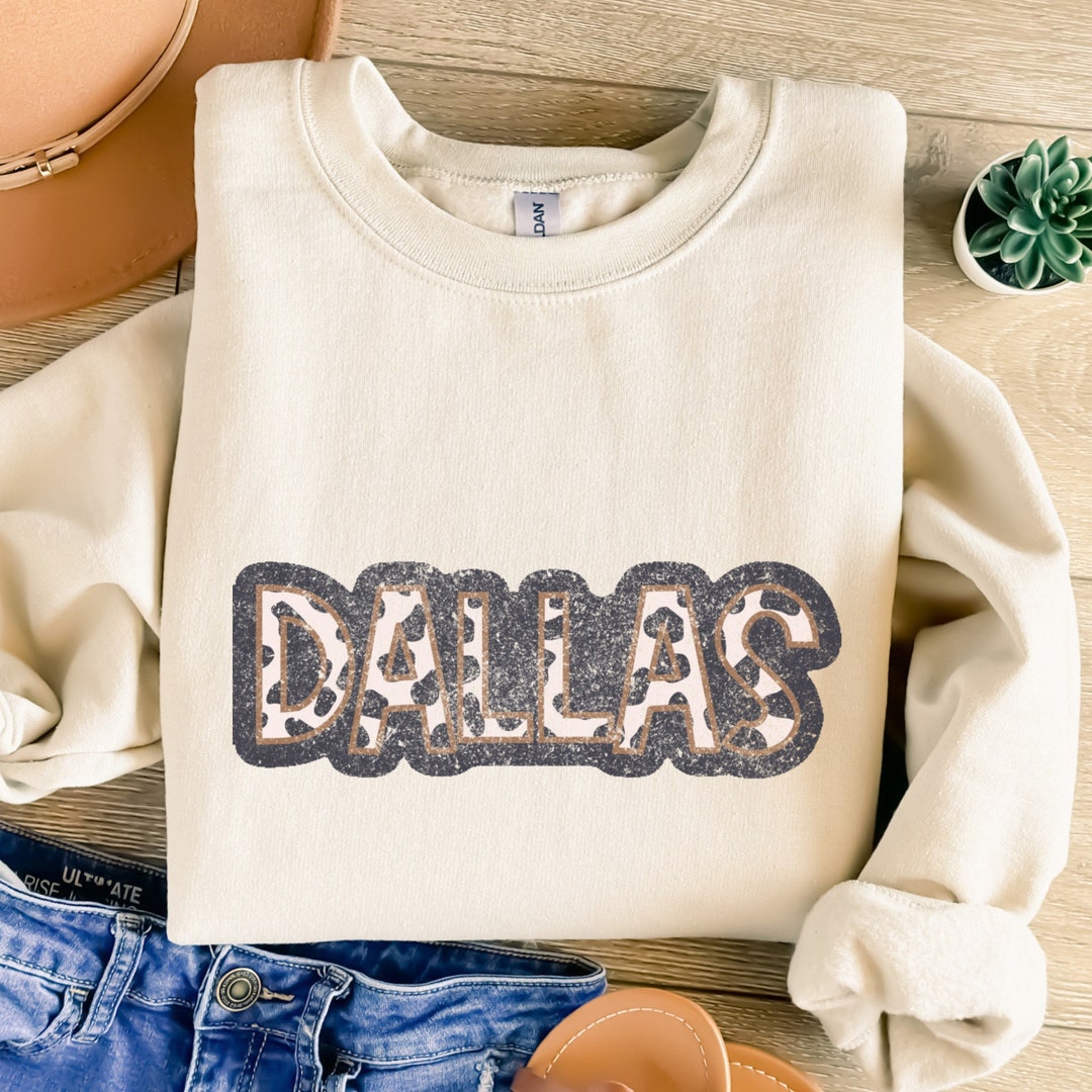Distressed Cow Dallas Digital Design / PNG - Etsy