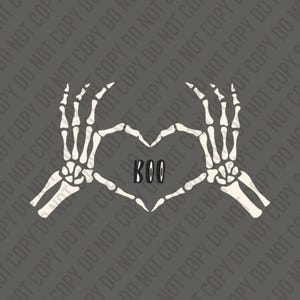 Skeleton BOO Hands Digital Design / PNG - Etsy