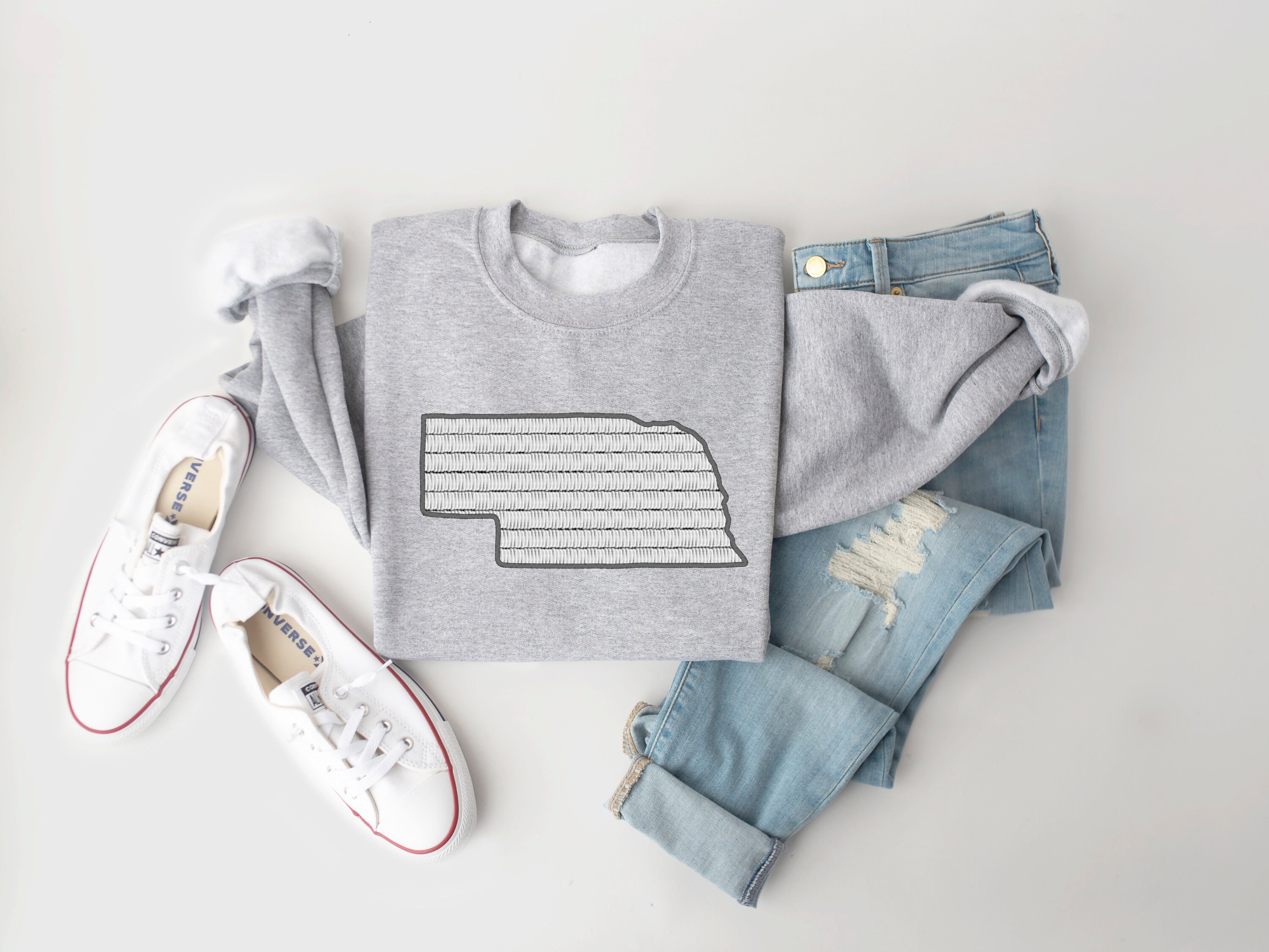 Embroidered Nebraska Digital Design / PNG - Etsy