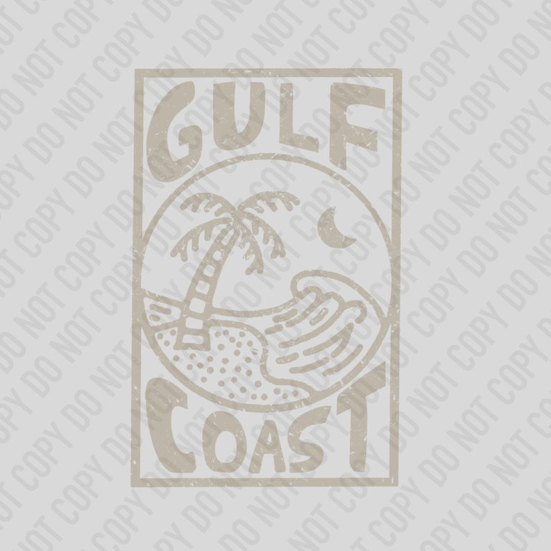 Distressed Gulf Coast Digital Design / PNG - Etsy