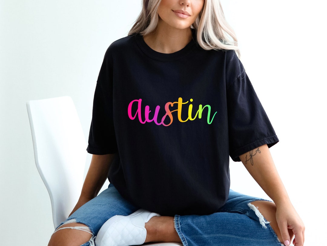 Blended Neon Austin Digital Design / PNG - Etsy