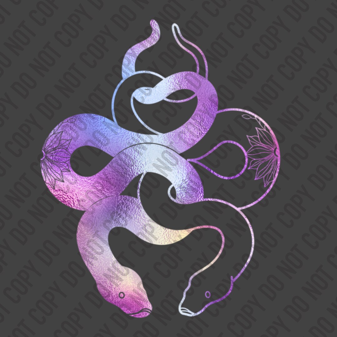 Pastel Foil Snakes Digital Design / PNG - Etsy