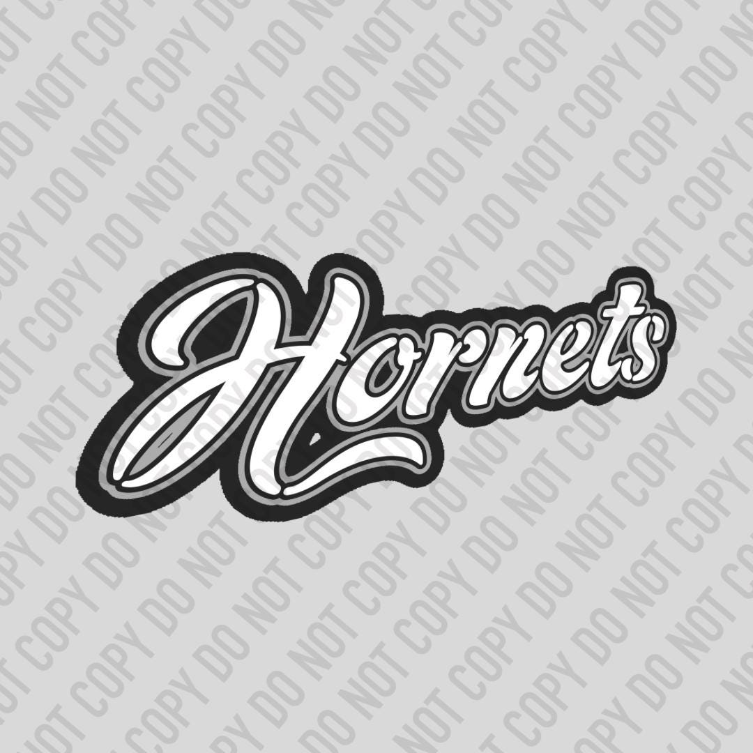 Cursive Hornets Digital Design / PNG - Etsy