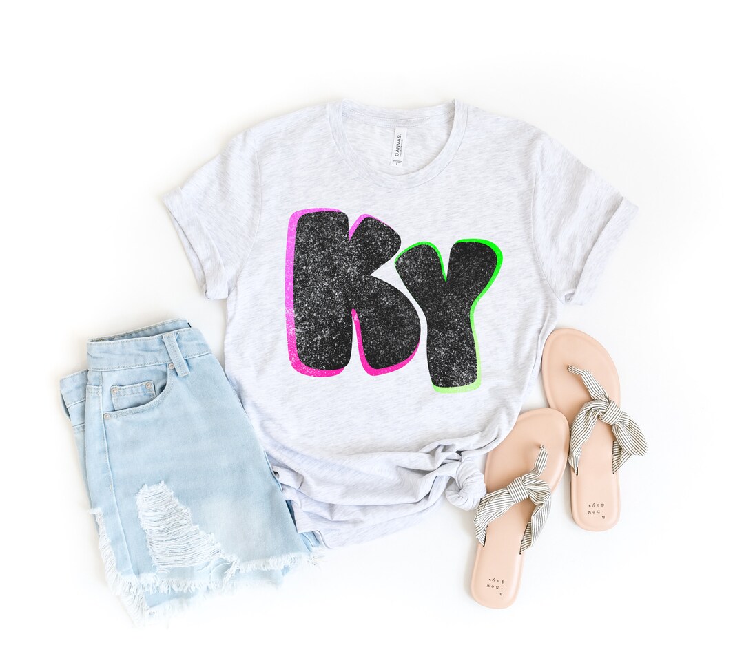 Neon KY State Digital Design / PNG - Etsy