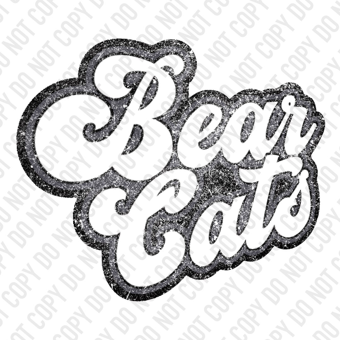 Vintage Distressed Bearcats Digital Design / PNG - Etsy