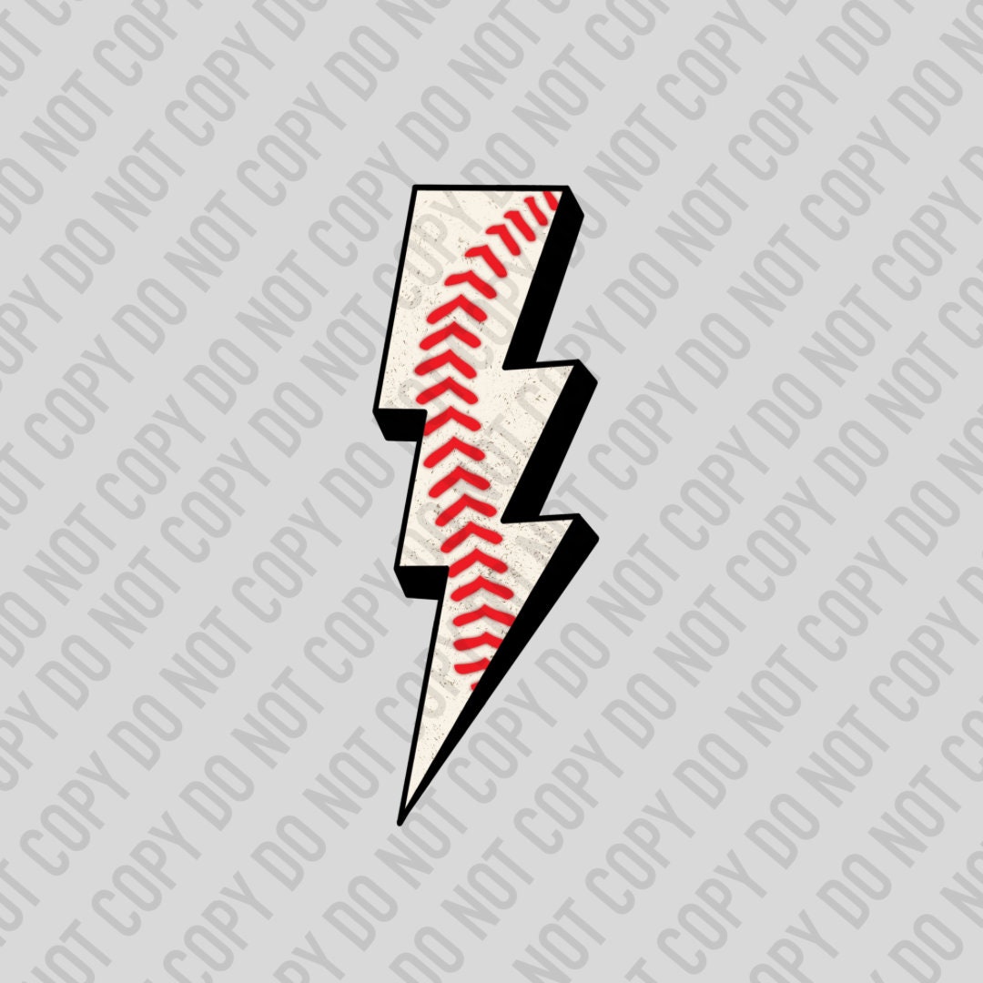 Bolt Baseball Digital Design / PNG - Etsy