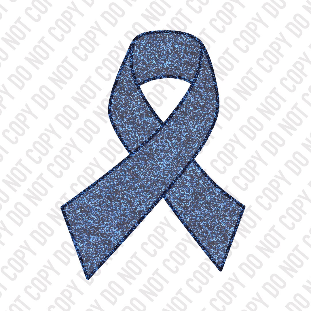 Glitter Colon Cancer Ribbon Design / PNG - Etsy