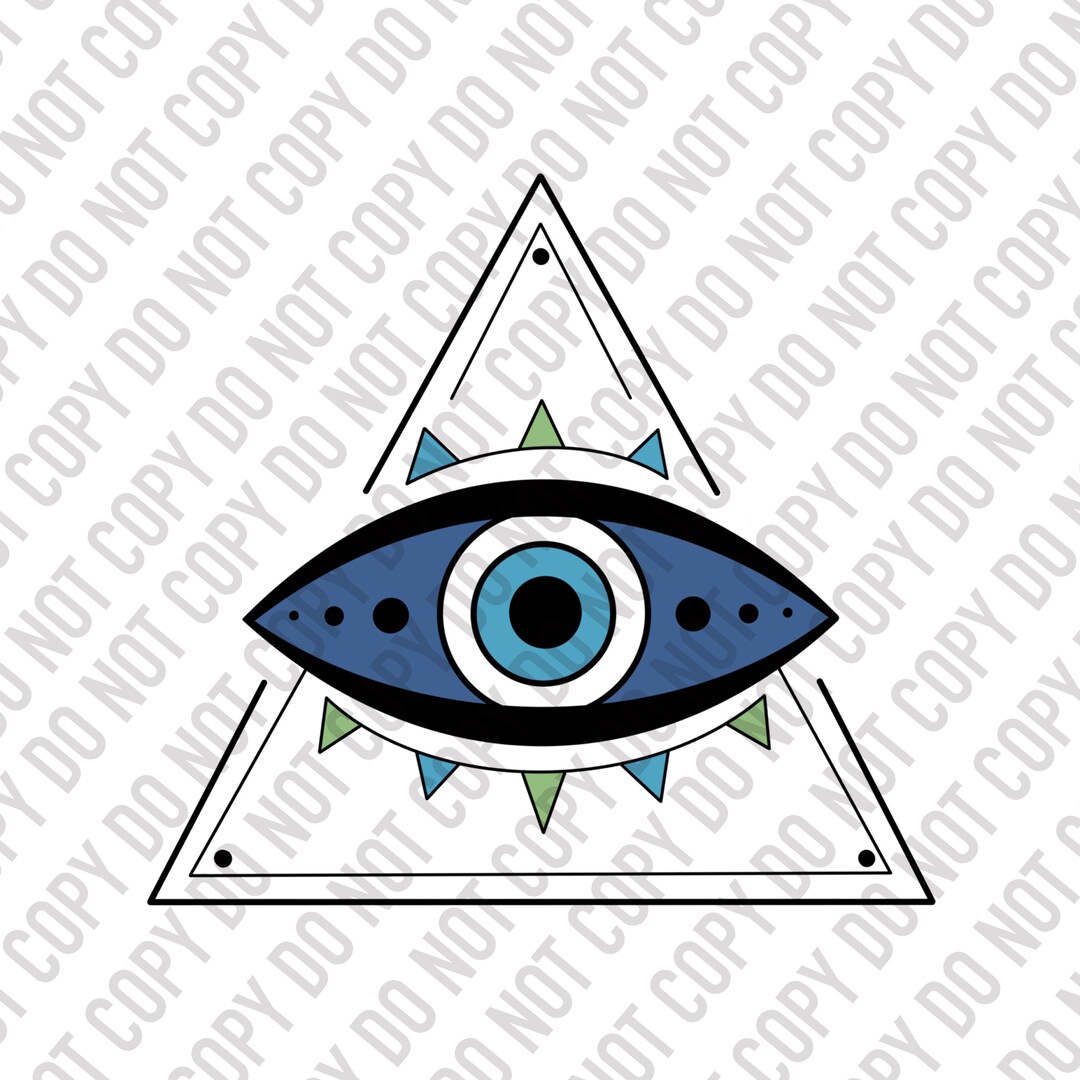 Evil Eye Pyramid Digital Design / PNG - Etsy