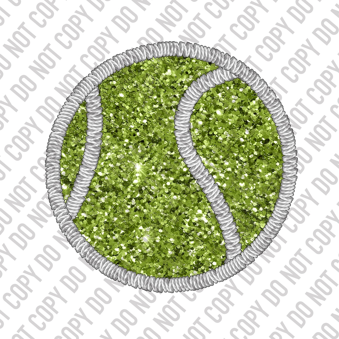 Patch Glitter Tennis Ball Digital Design / PNG - Etsy