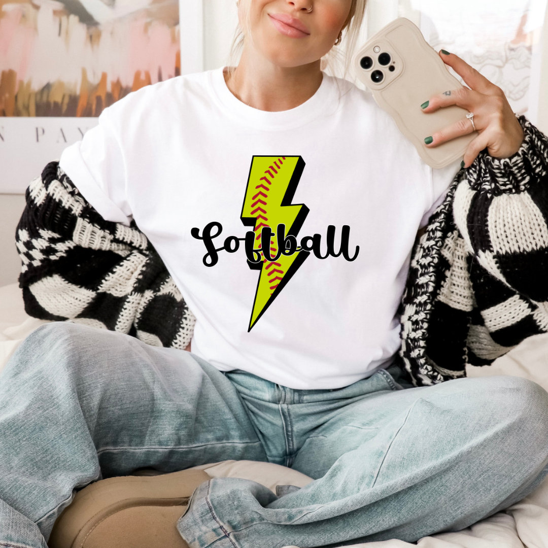 Bolt Softball Digital Design / PNG - Etsy