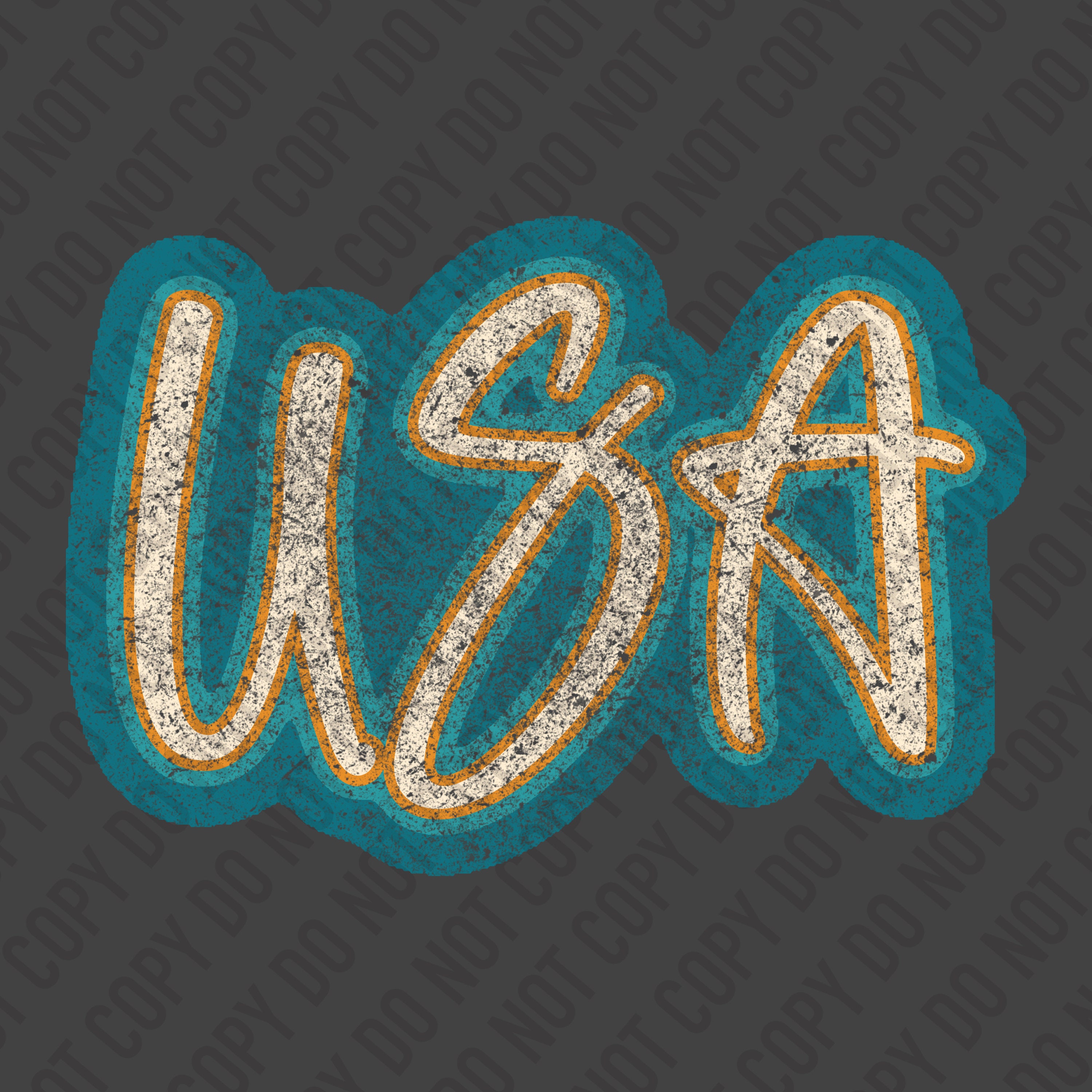 Retro Distressed USA Digital Design / PNG - Etsy