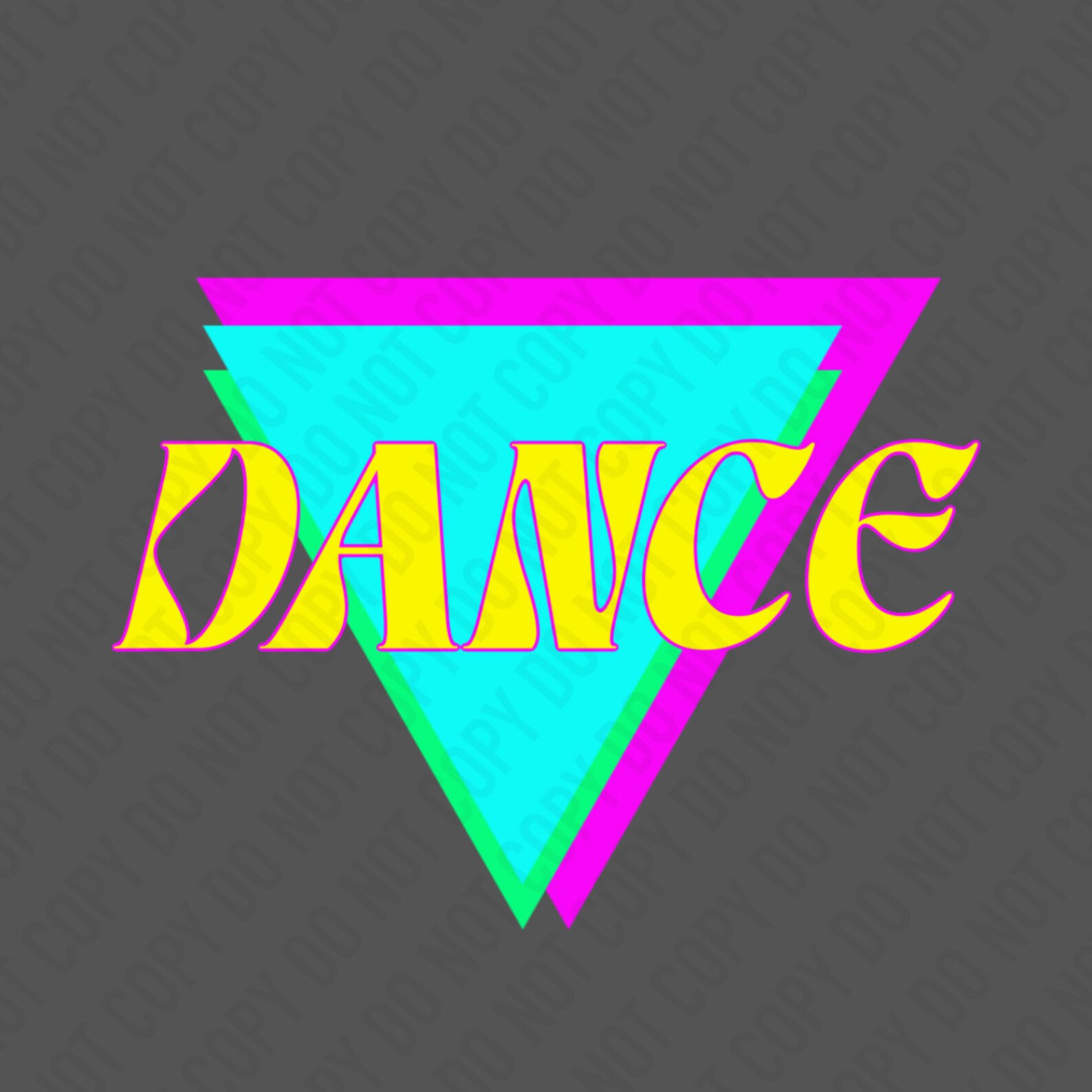 Neon Tri Dance Digital Design / PNG - Etsy