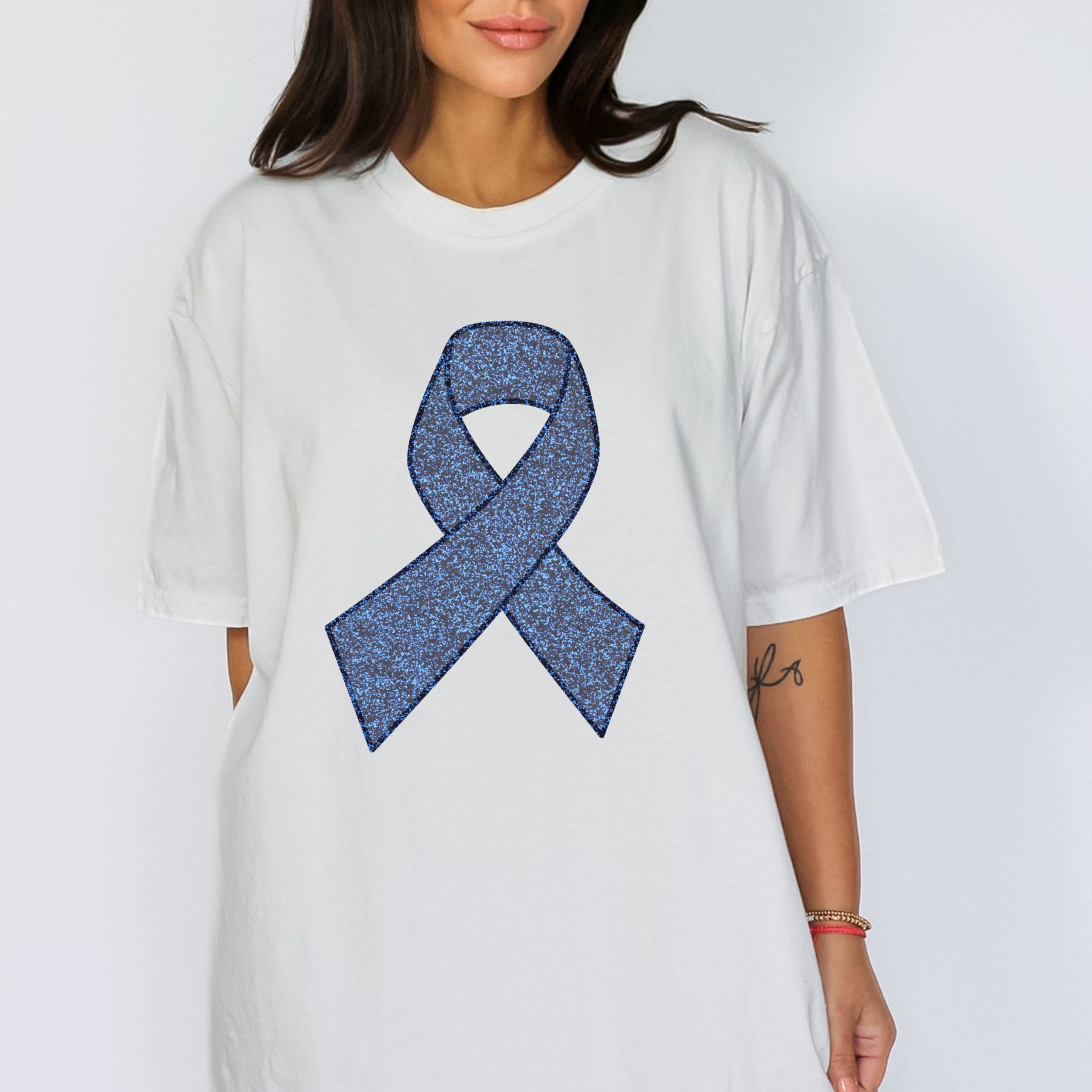 Glitter Colon Cancer Ribbon Design / PNG - Etsy