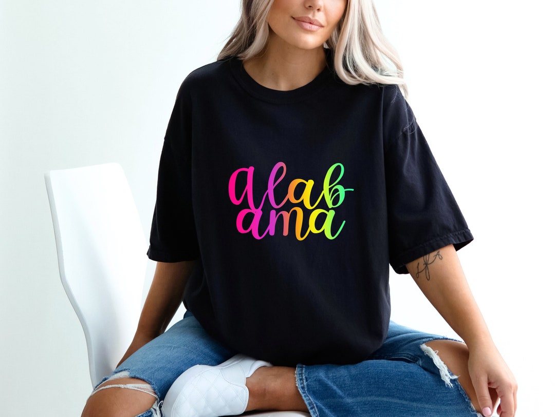 Blended Neon Alabama Digital Design / PNG - Etsy